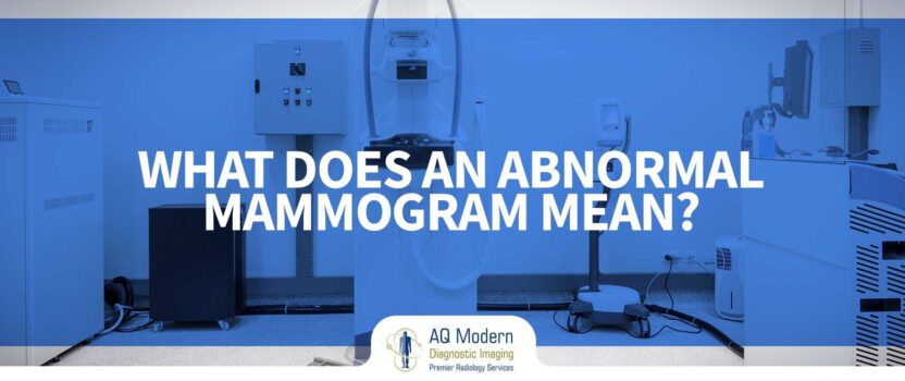 Abnormal Mammogram Diagnosis | AQ Imaging Network
